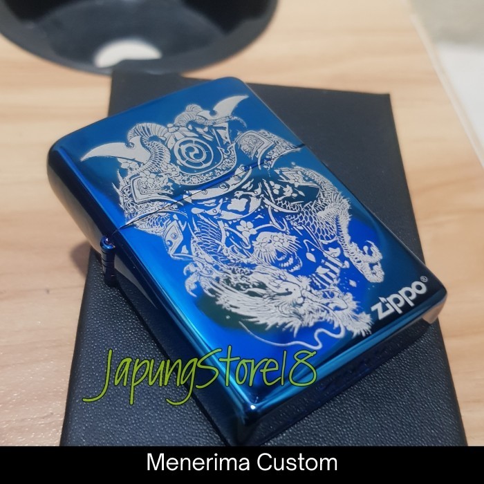 Jual Korek Api zippo Samurai Yakuza Grafir Laser Korek Api unik Zippo Custom Foto logo bebas ...