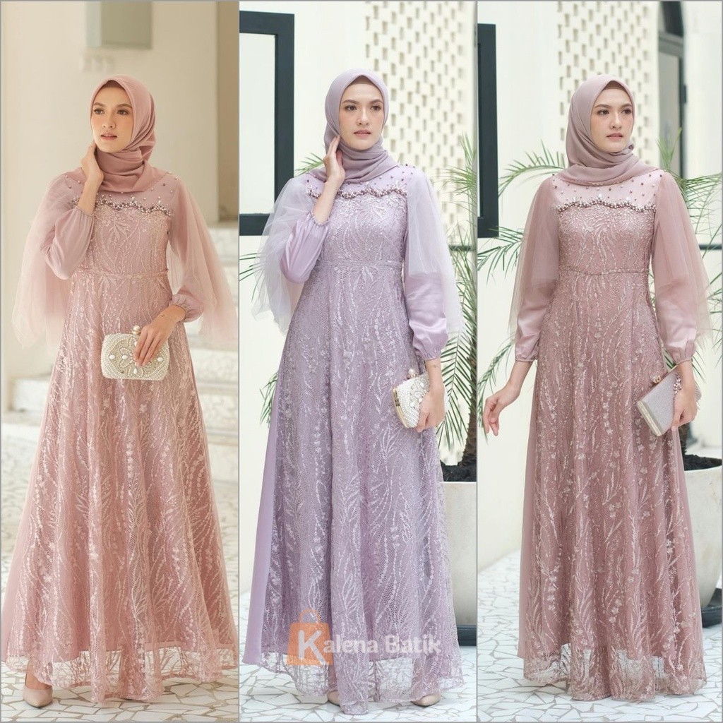 Jual Gamis Brukat Modern Terbaru, Gamis Remaja Dress Wanita Dress Kondangan Lamaran Wisuda ...