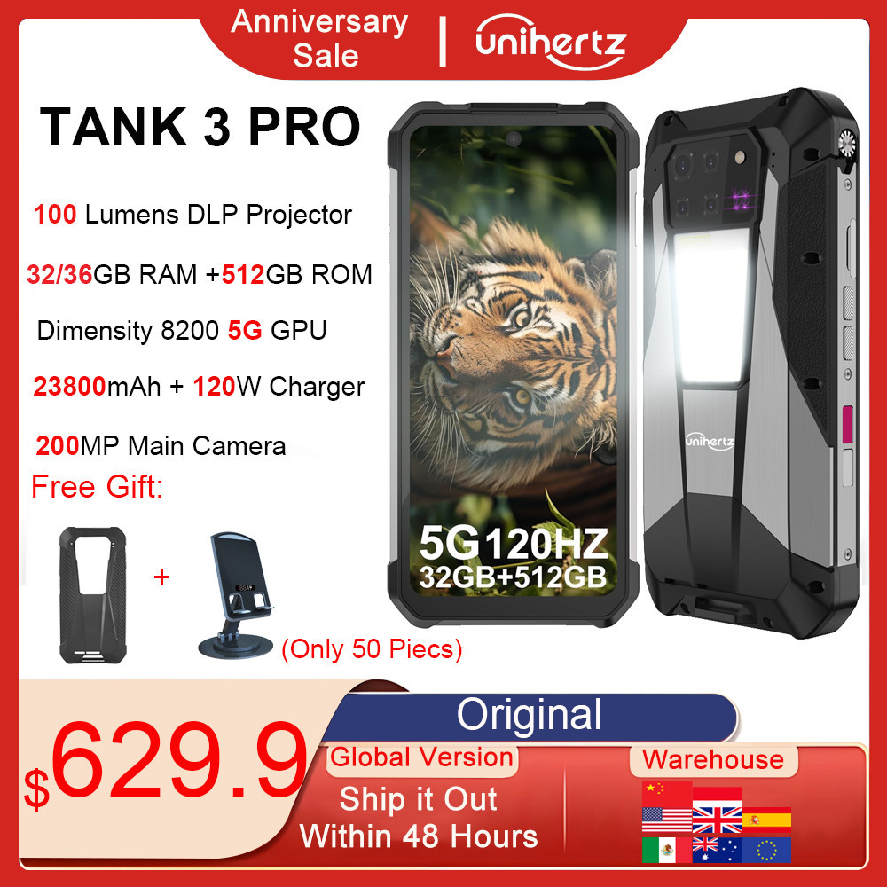 Jual Unihertz Tank 3 Pro 8849 Rugged Smartphone android 5G with 100 ...