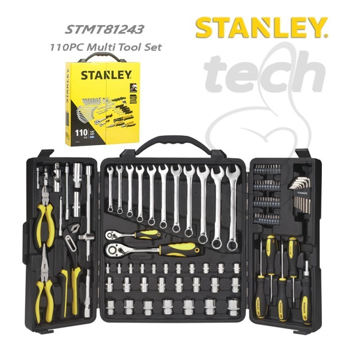 Jual Hand Tool Kit Set Perkakas 110pcs Stanley STMT81243-840 Toolkit ...