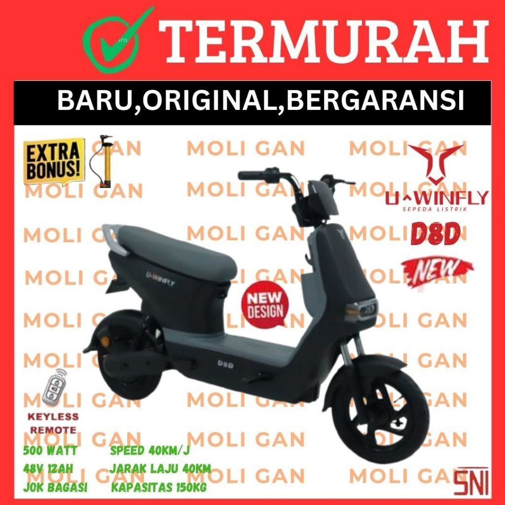 Jual PROMO SPESIAL TOKO Sepeda Listrik Uwinfly D8S Dragon Fly 8 Garansi ...