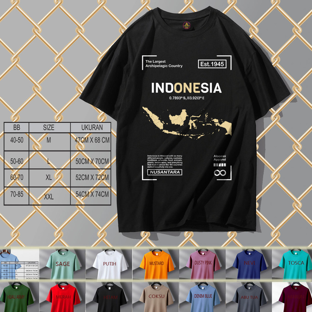 Jual ASY NEW KAOS DISTRO PREMIUM SABLON DIGITAL BERKUALITAS II EST 1945 | Shopee Indonesia
