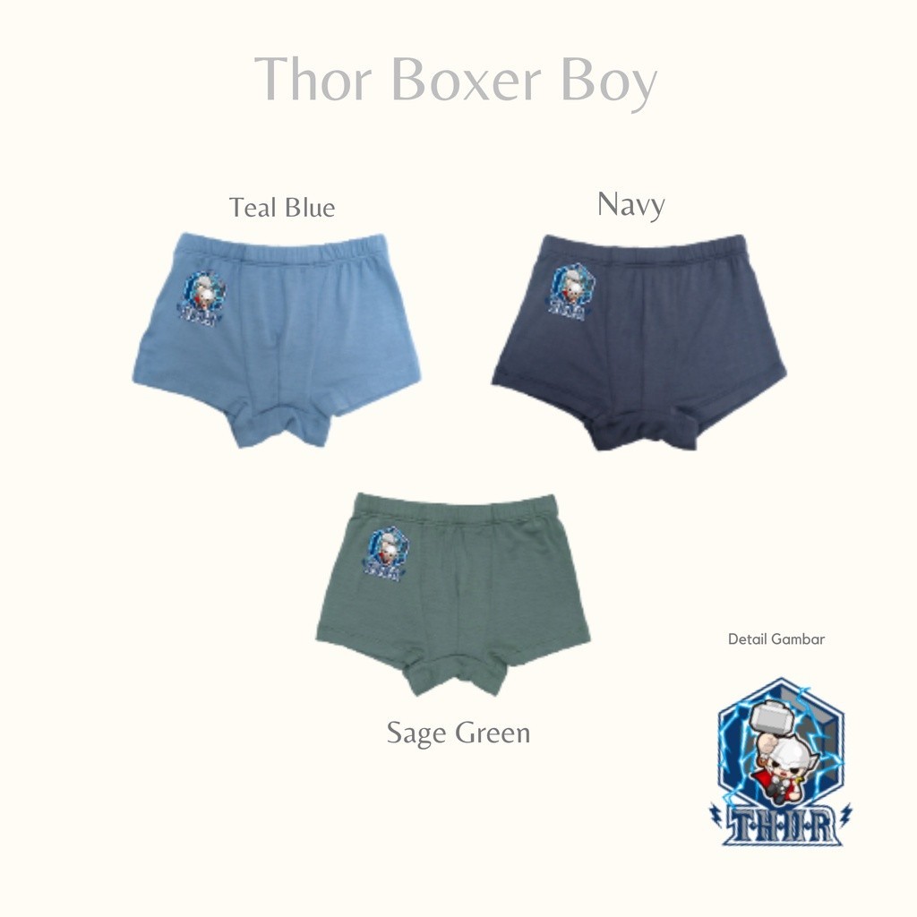 Jual Luzy Marvel Thor Boxer for Boys Underware Made from TENCEL™ Modal ...