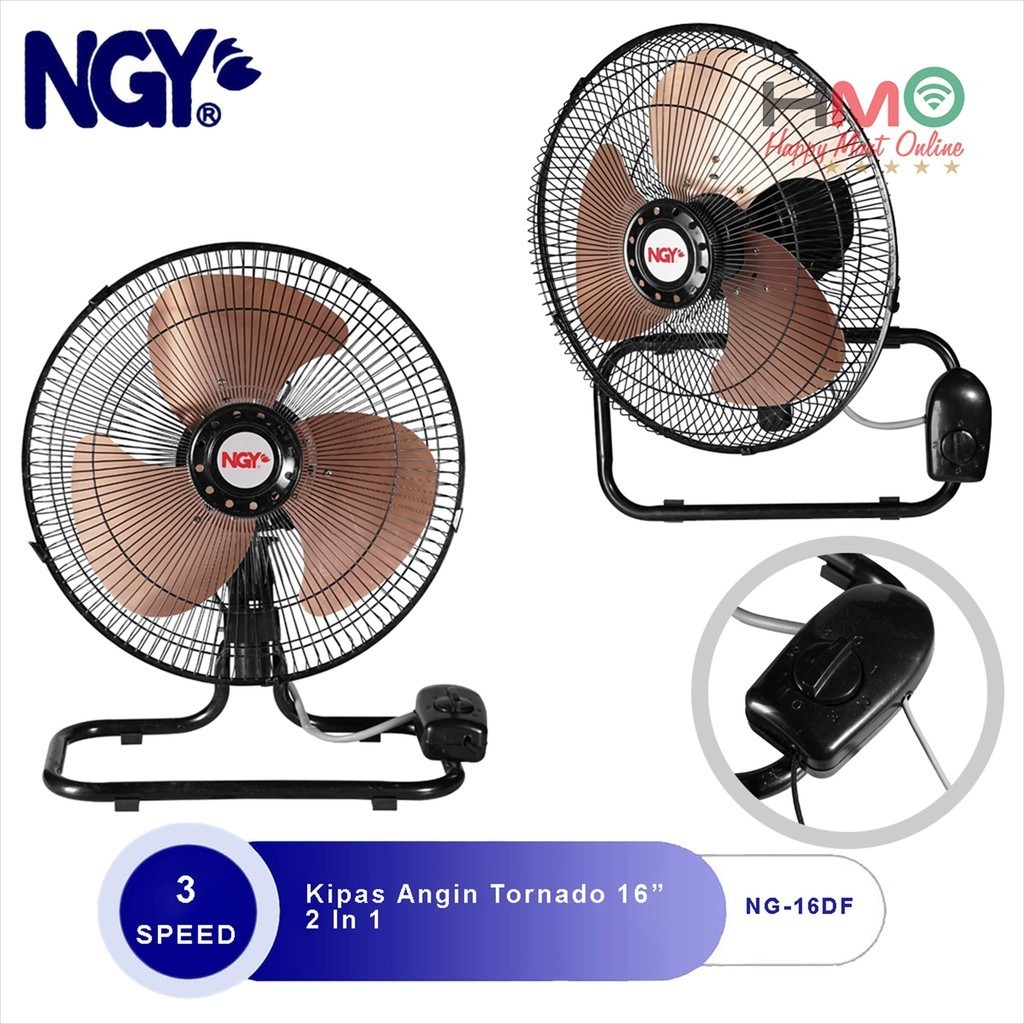 Jual Nagoya Kipas Angin Baling Besi 16 Inch 2 in 1 Meja Dinding NG-16DW Tornado | Shopee Indonesia
