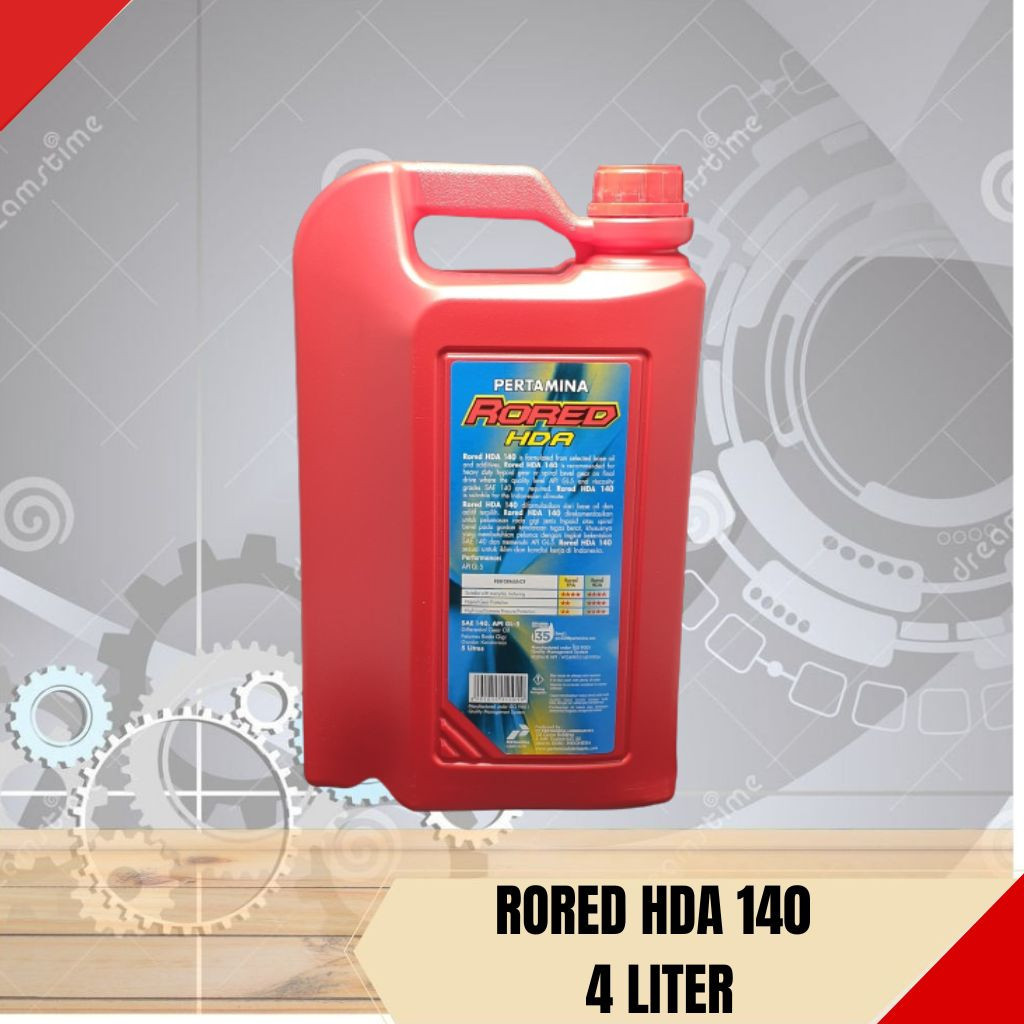 Jual OLI RORED HDA SAE 140 4L PERTAMINA RORED HDA 140 GALON PERTAMINA ...