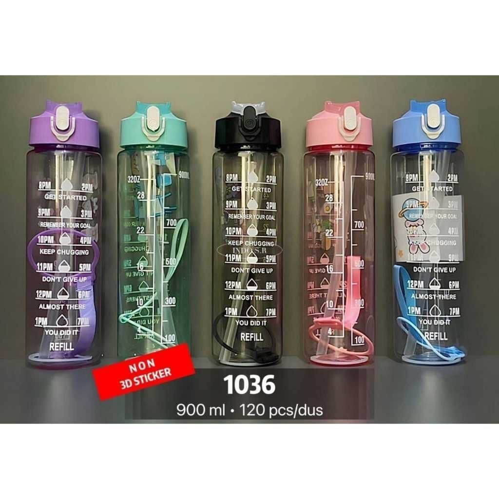 Jual Botol Viral Bening Transparan Kapasitas 900ml Botol Minum Bening ...