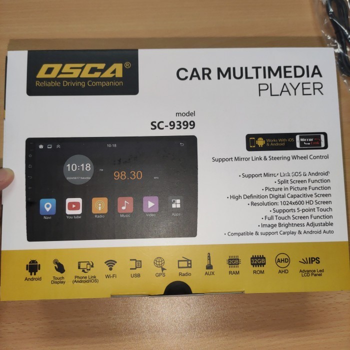 Jual Head Unit Android OSCA SC-9399 2/32 / Head Unit Osca 9 Inch 2/32 ...