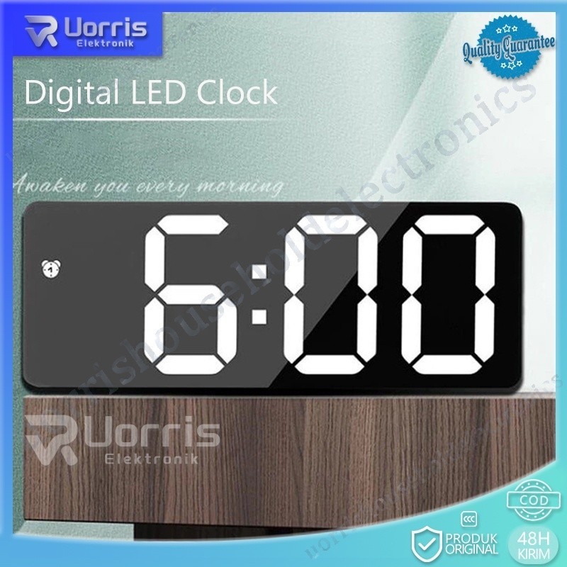 Jual Jam Dinding Digital LED Meja LED Clock Jam Meja Digital Led Weker ...