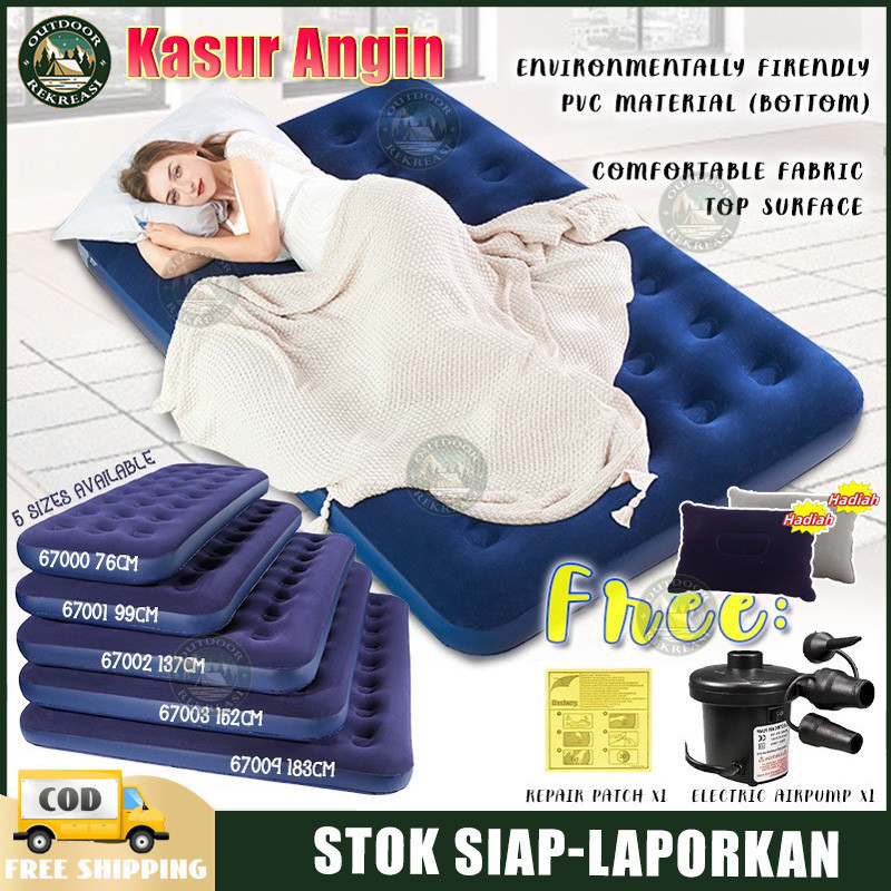 Jual 【1 Set】Kasur Angin / Air Bed Double Kasur Angin Bestway + pompa ...
