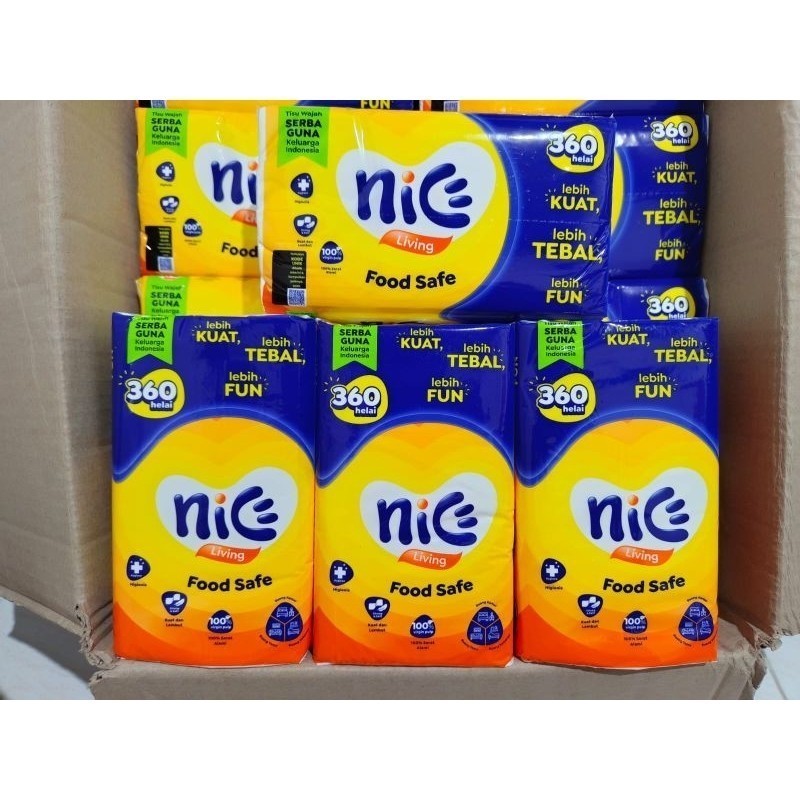 Jual Tissue Tissu Tisu Nice Facial 180 Sheets isi 5 Pack - 2Ply ...