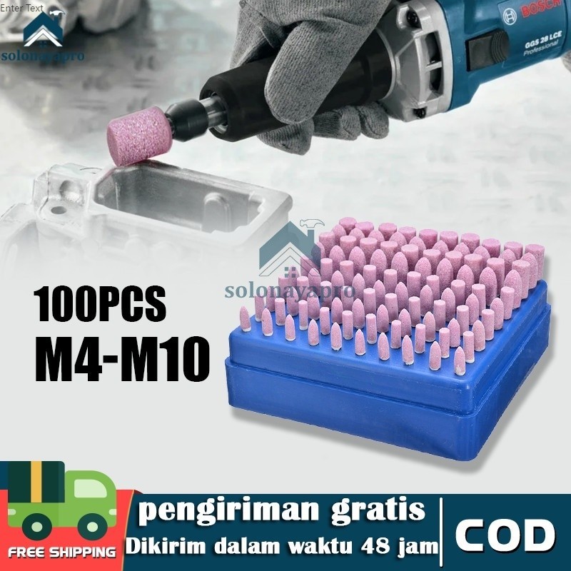 Jual Mounted Stone Set 100 pcs (3mm) Benz batu osco Roda gerinda ...