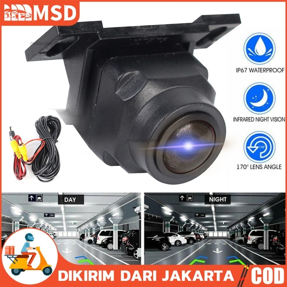 Jual Kamera Mundur Parkir Mobil Kamera Belakang Mobil Universal HD 170 Derajat Anti Air Dengan ...