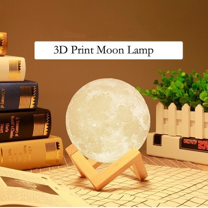 Jual GROSIRUNIK99 3D Print Moon Lamp Desk Light - Lampu Tidur Bentuk ...