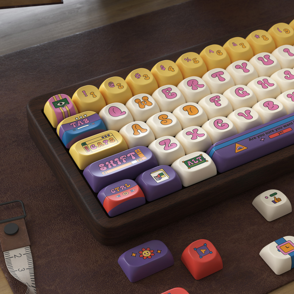 Jual American retro style pbt keys for mx mechanical keyboard keycaps ...