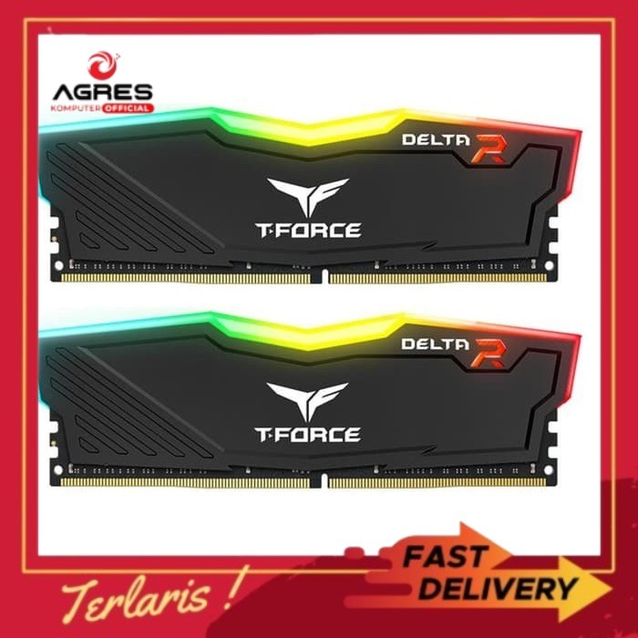 Jual TEAM T-FORCE DELTA RAM LONGDIMM DDR4 16GB (8GBX2) 3200MHZ RGB ...