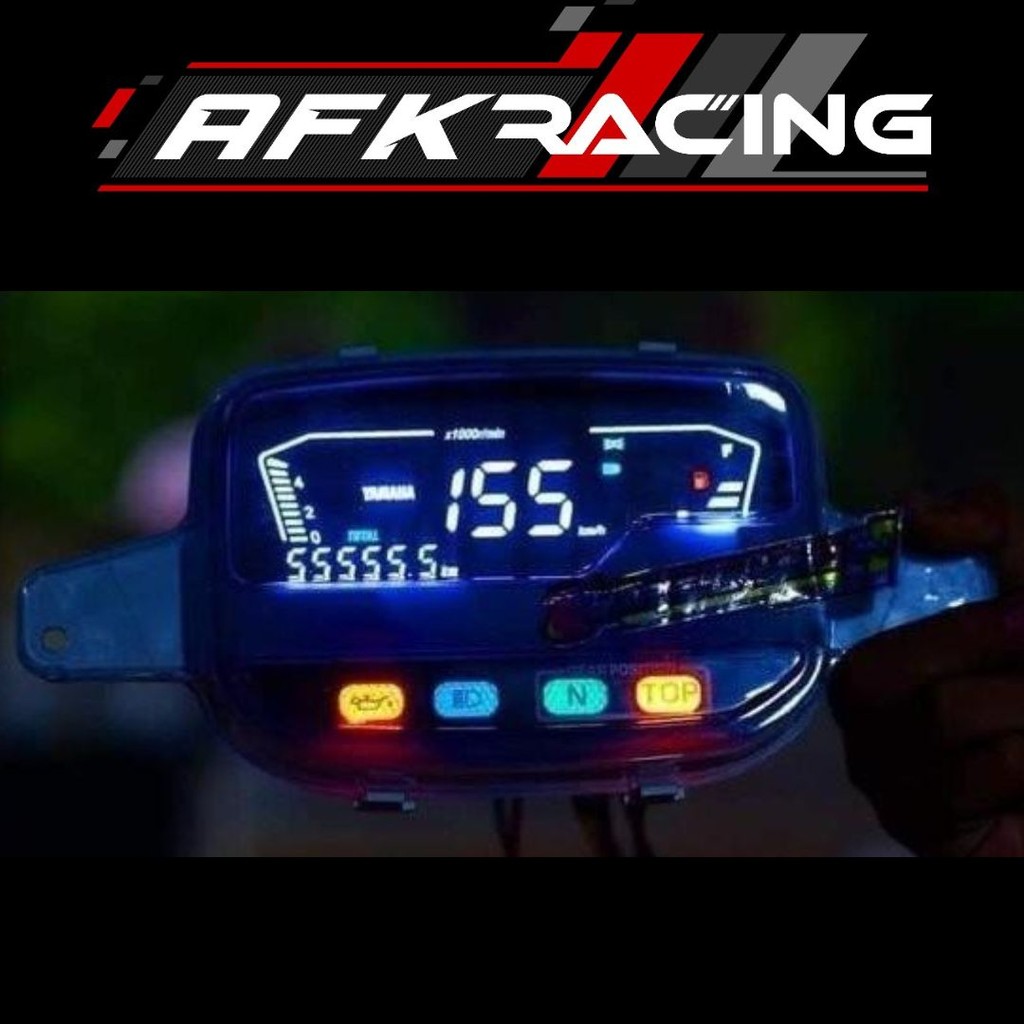Jual speedometer digital led lcd motor odometer gauge motor FIZ R ...