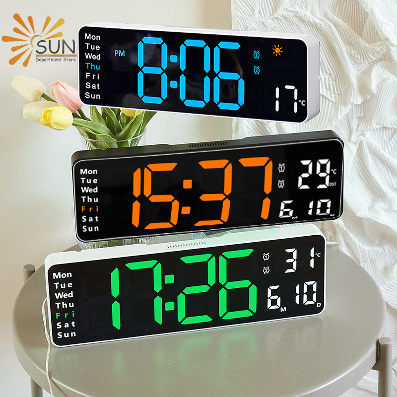 Jual Smart Watch Suhu Temperatur Pendulum/Jam Gantung Jam Digital LED ...