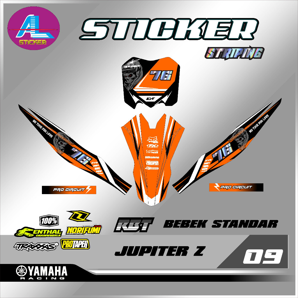 Jual Sticker Striping Rbt Jupiter Z Rbt Vega Bebek Modif Supermoto Rbt ...