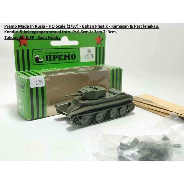 Jual Rare Miniatur Premo Roco Minitanks WWII Soviet Russian bT7/36 Light Tank | Shopee Indonesia