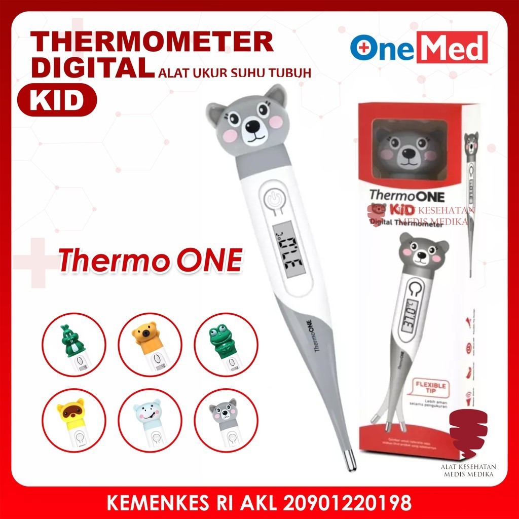 Jual Thermometer Digital Kid Onemed Thermo Alat Ukur Suhu Tubuh Badan ...