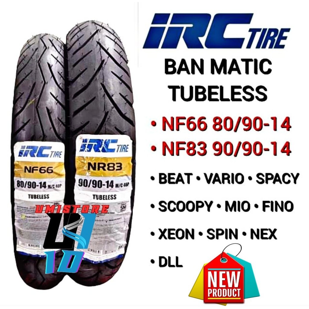 Jual BAN METIK IRC RING 14 TUBELES FINO SPACY VARIO BEAT MIO | Shopee ...