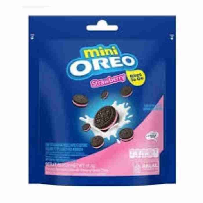 Jual MINI OREO STRAWBERRY POUCH 61.3GR | Shopee Indonesia