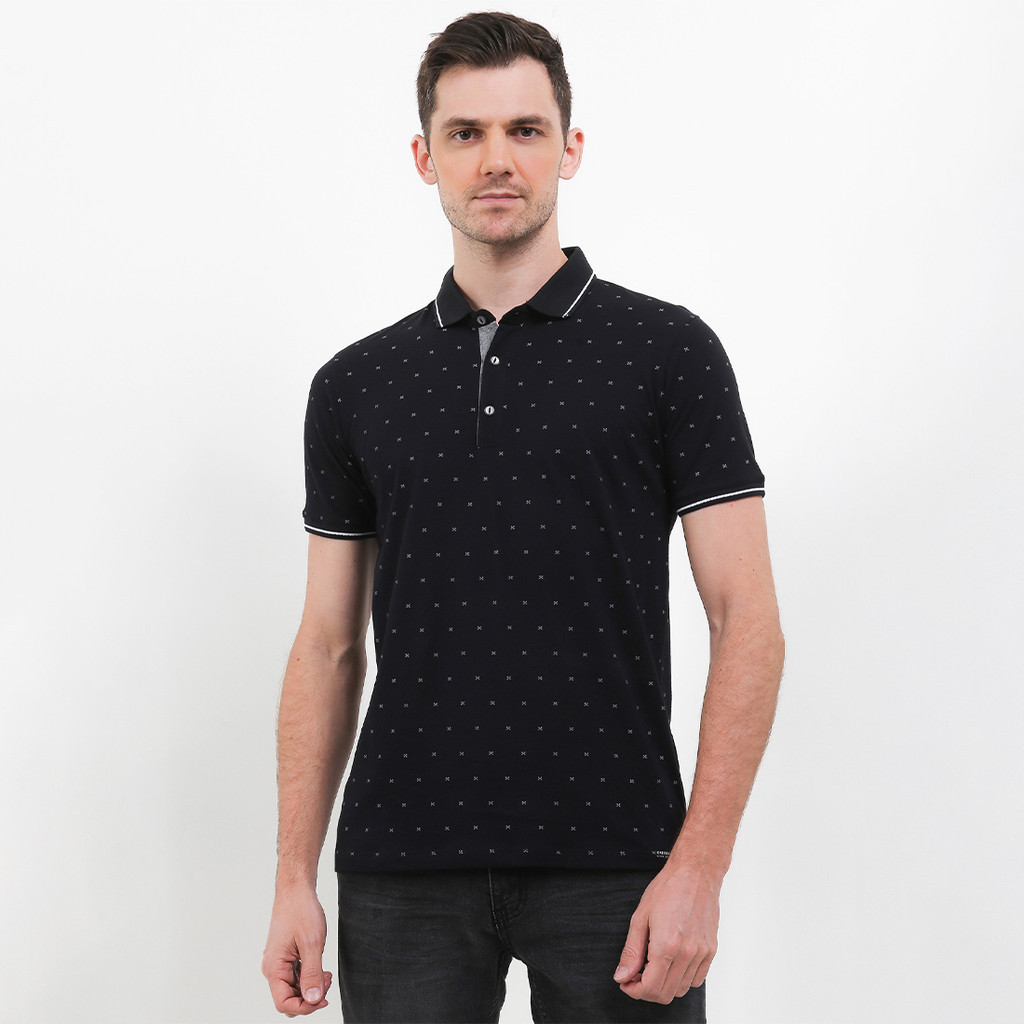 Jual Cressida The Next Level Polo Shirt Black Polka A055H | Shopee ...