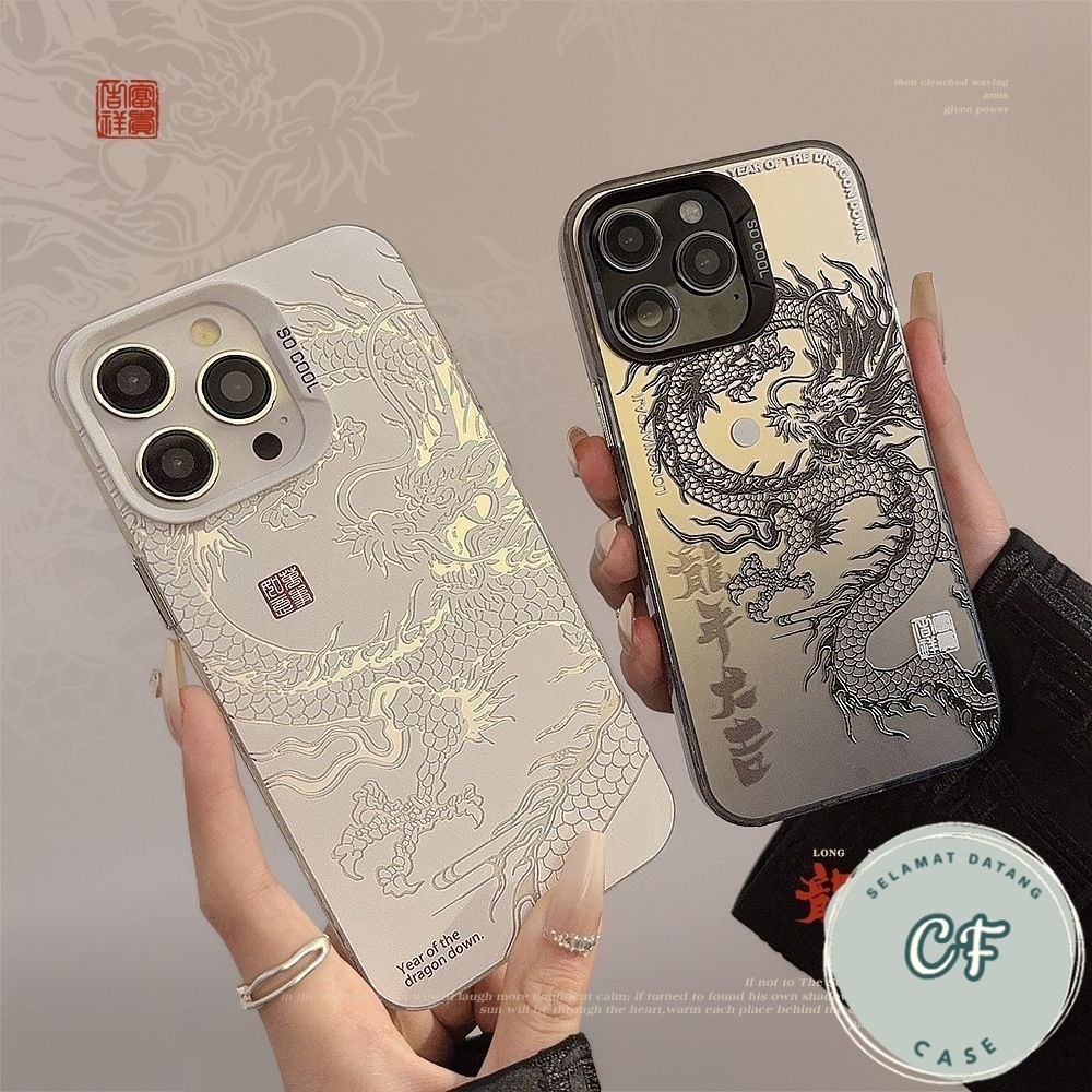 Jual Casing hp Ponsel Naga Hitam Putih Terlaris untuk OPPO A3S A16 A17 ...