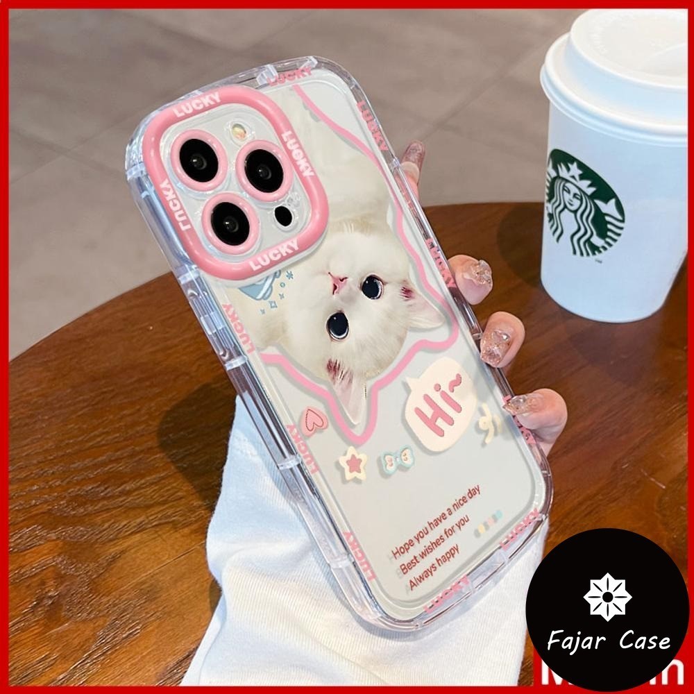 Jual Casing ponsel kucing putih yang lucu dan lucu untuk Iphone 15 pro ...