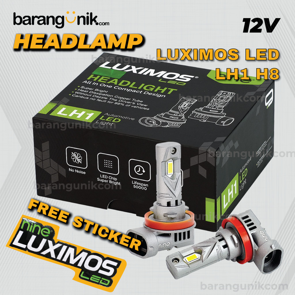 Jual LAMPU LED FOGLAMP HEADLAMP MOBIL NINE LUXIMOS LED LH1 SOKET H8 H11 HB4 HB3 PUTIH | Shopee ...