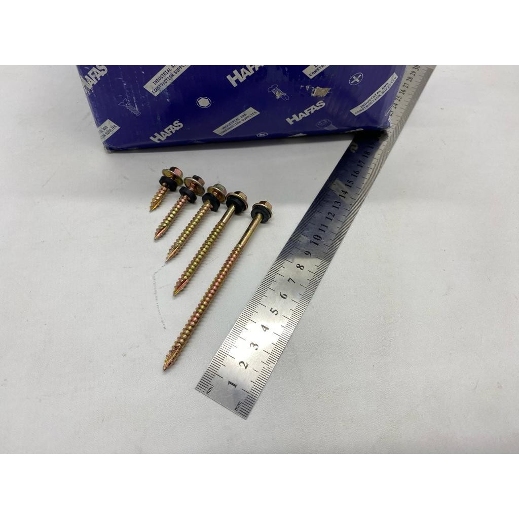 Jual Baut Sekrup Skrup Self Drilling drat kayu Roofing Kayu HAFAS ...