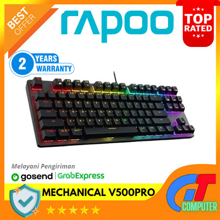 Jual Rapoo V500PRO Backlit Mechanical Gaming Keyboard | Shopee Indonesia