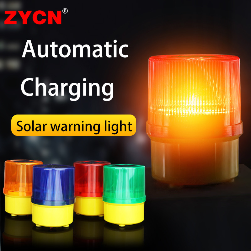 Jual Solar Warning Light LED Automatic Charging For Construction Site ...