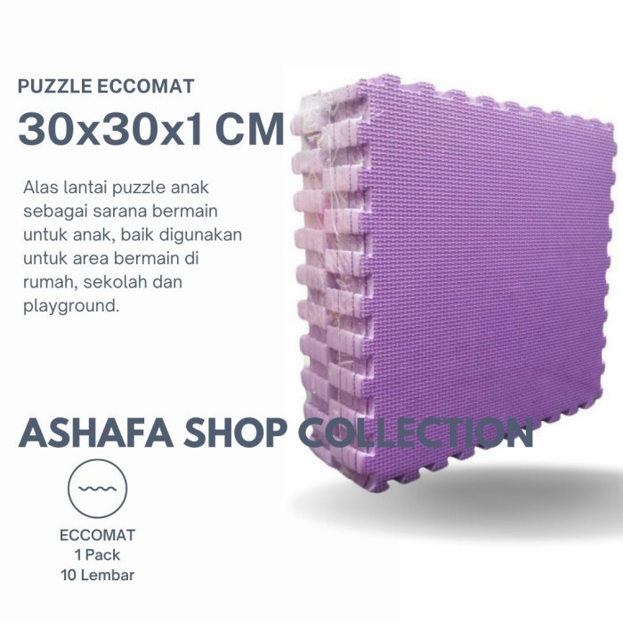 Jual EVA-MAT PUZZLE ALAS LANTAI MATRAS TIKAR KARPET 30x30x1 CM UNGU ...