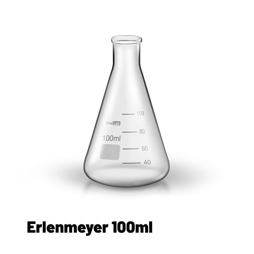Jual Erlenmeyer Erlemeyer Flask 100 Ml OneLab OJ | Shopee Indonesia