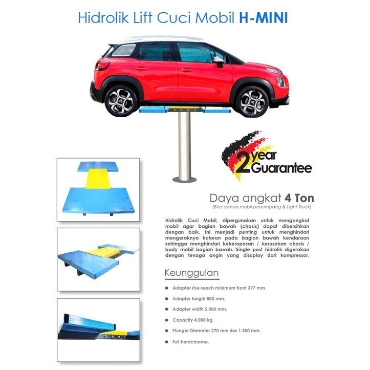 Jual promo spesial Alat Cuci Mobil Lift Hidrolik MObil H-Mini Angkat ...