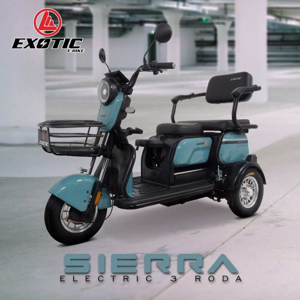 Jual SEPEDA MOTOR LISTRIK RODA TIGA//EBIKE SIERRA BISA MUAT 3 ORANG ...