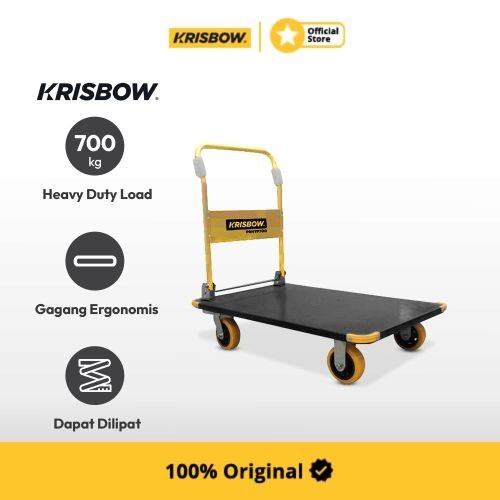 Jual Krisbow Platform Hand Troli Barang 700 Kg - Biru | Shopee Indonesia