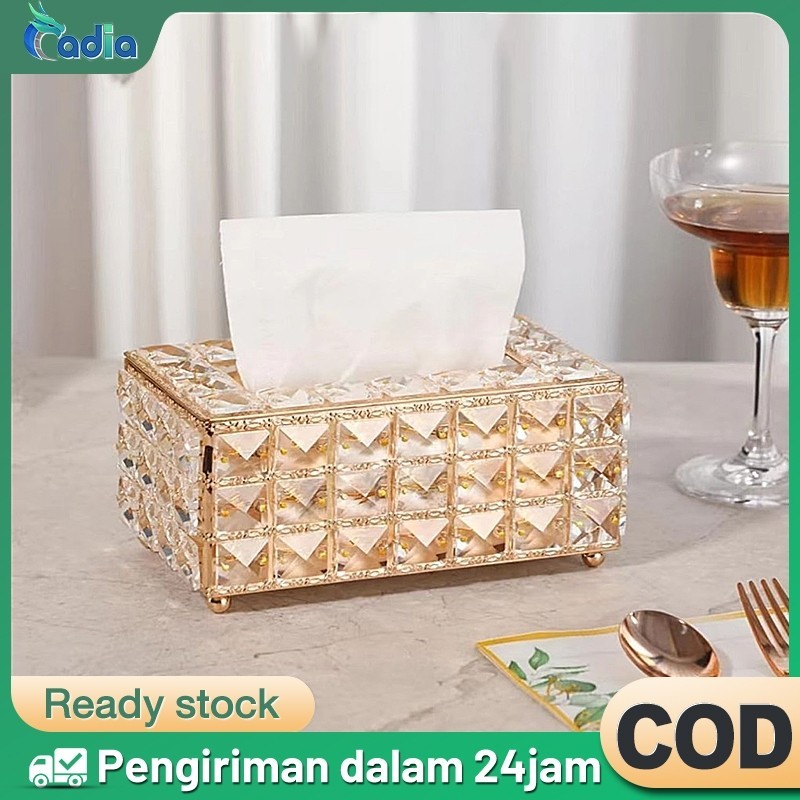 Jual Kotak tisu kristal box tissue crystal tempat tisu paling mewah ...