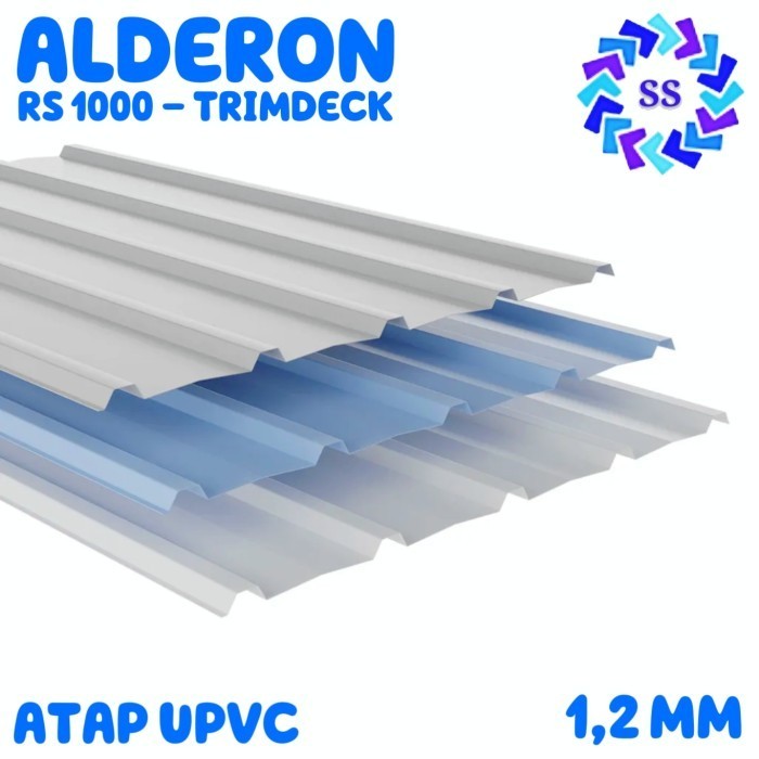 Jual ATAP UPVC ALDERON RS 1000 SINGLE LAYER (TRIMDECK) 1,2MM | Shopee Indonesia