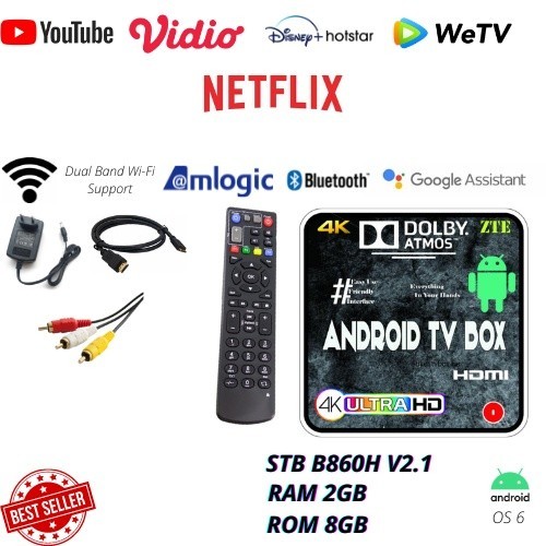 Jual STB ANDROID ZTE B860H V2.1 FULLDATA (OPEN ALL CHANNEL +500 CHANNEL ...