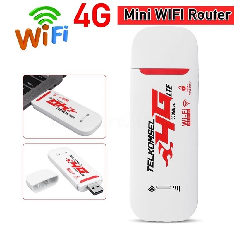 Jual Modem WIFI USB 4g Telkomsel Operator LTE Modem USB 500Mbps Modem ...