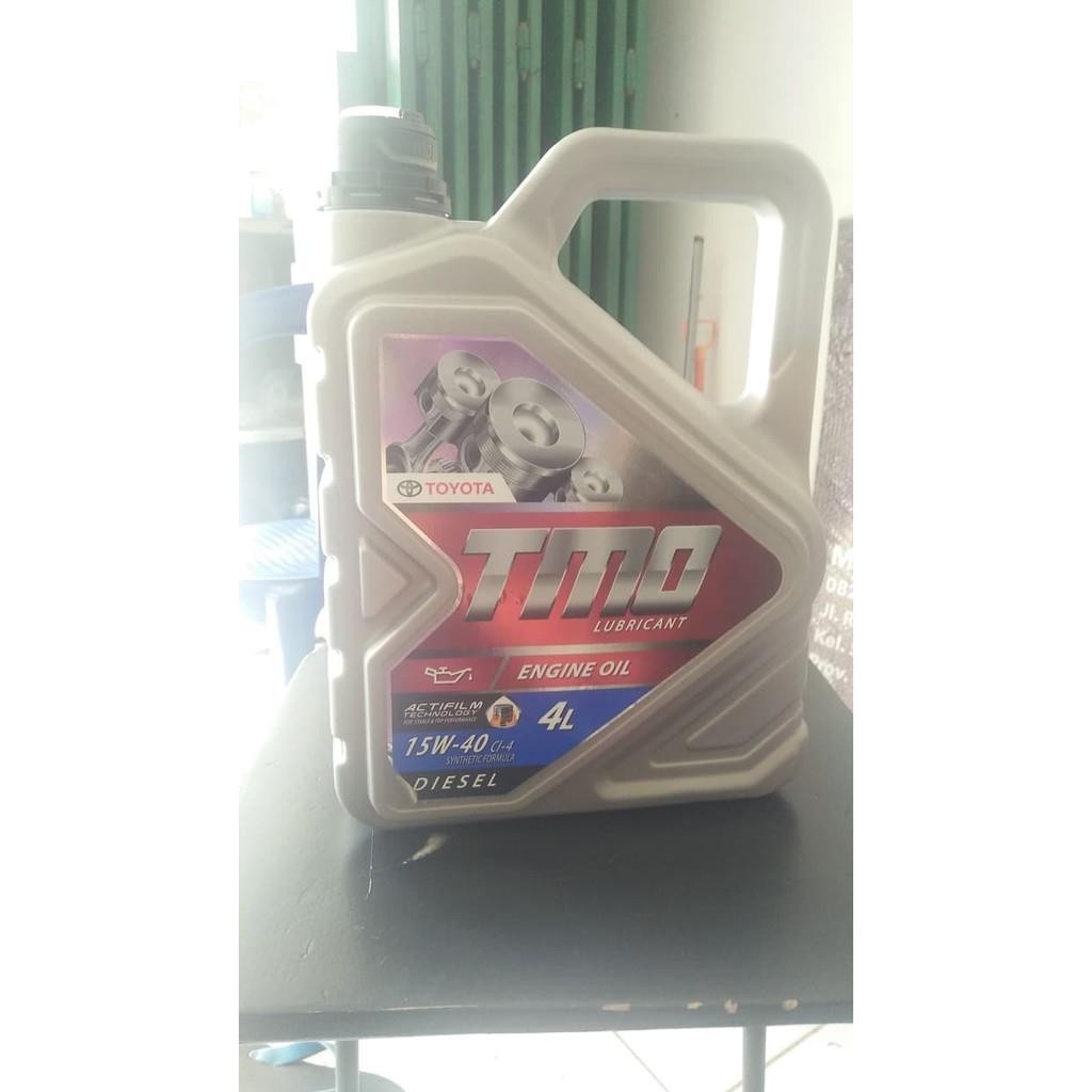 Jual Oli mesin mobil Toyota TMO Hitam 15W-40 4 liter | Shopee Indonesia