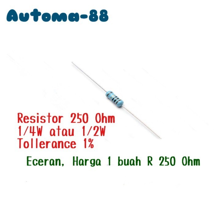 Jual Resistor 250 Ohm 250R untuk Hart Comm Grosir Beli Banyak Lebih ...