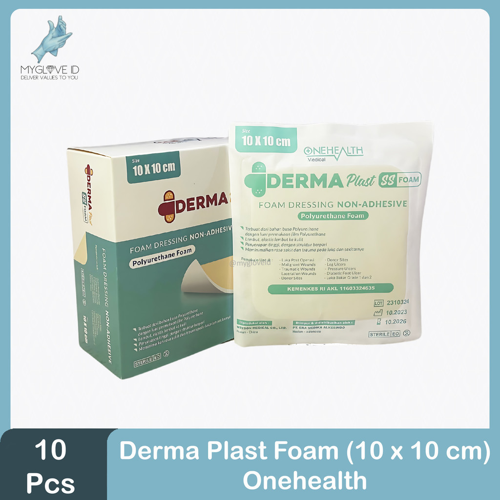 Jual Dermaplast SS Foam / Foam Dressing Non Adhesive 10 x 10 cm 10 pcs ...
