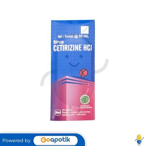 Jual Cetirizine Hcl Ifars 5 Mg/5 Ml Syrup 60 Ml | Shopee Indonesia