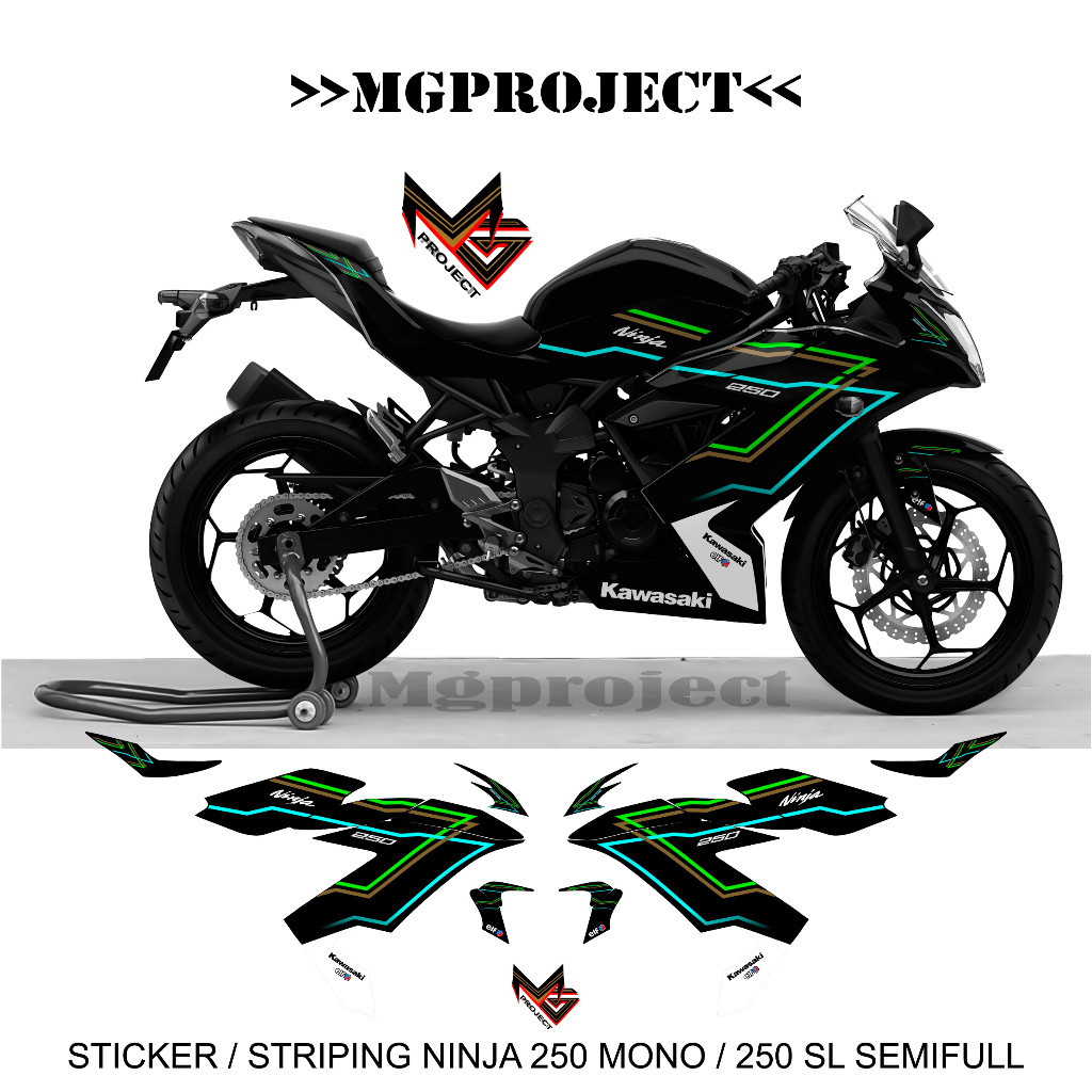 Jual #ninjamono250sl 4, striping kawasaki ninja mono 250 sl grafis ...