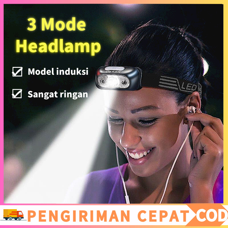 Jual 【Ready Stock】35W 3 Mode/Headlamp Irco Outdoor Waterproof Usb ...