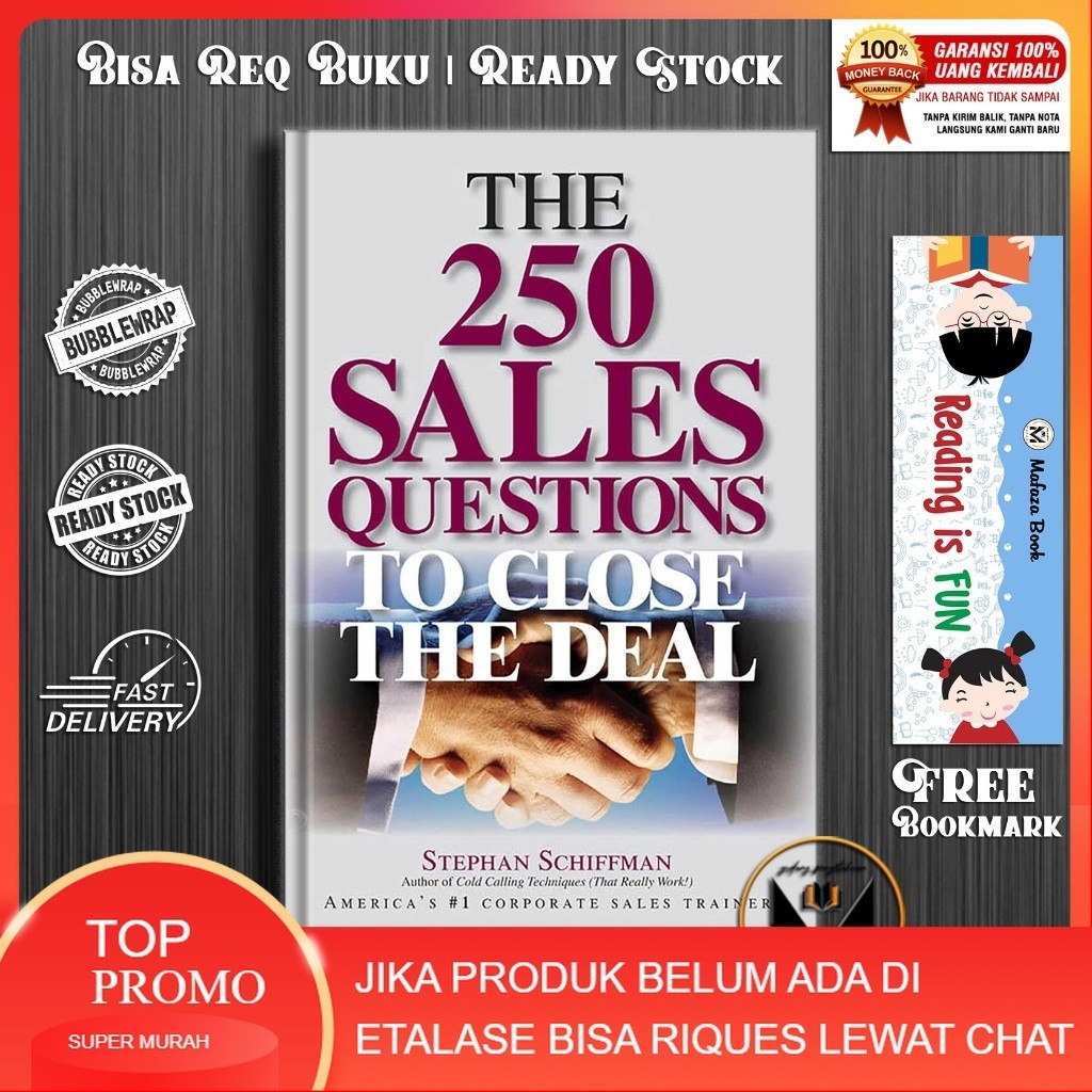 Jual Book The 250 Sales Questions To Close The Deal by Stephan ...