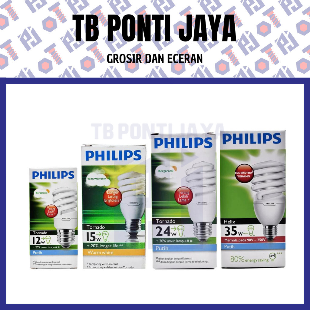 Jual Lampu LED Philips Tornado 5W 8W 12W 15W | Shopee Indonesia
